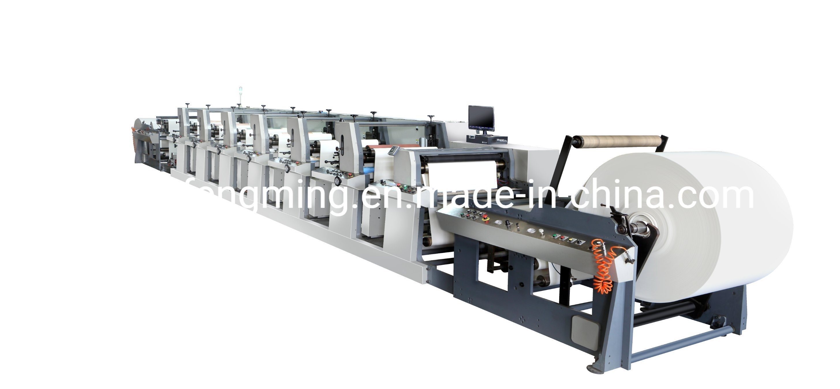 2 Colors Flexographic Printing Machine 1020mm With Ceramic Anilox ...